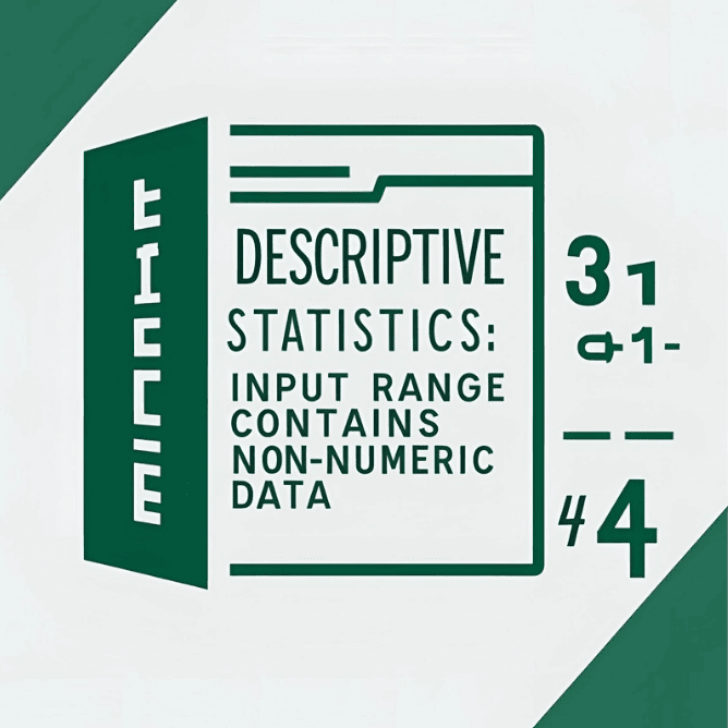 Descriptive Statistics: Input Range Contains Non-Numeric Data - Excel ... Descriptive Statistics: Input Range Contains Non-Numeric Data - Excel ...