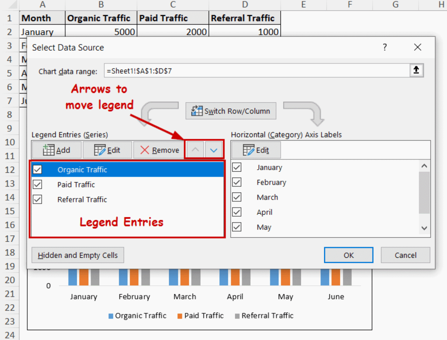 How To Edit Legend In Excel Format Legend Text Order And More Excel