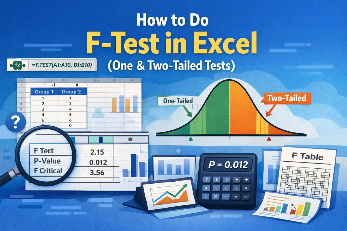 How to Do F-Test in Excel (One & Two-Tailed Tests) - Excel Insider