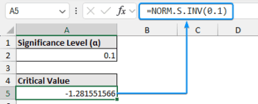 How to Find Z Critical Value in Excel (Left, Right, & 2 Tailed Tests ...