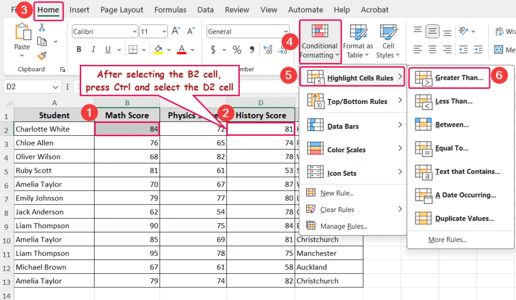 How to Apply Conditional Formatting to the Selected Cells (5 Ways ...