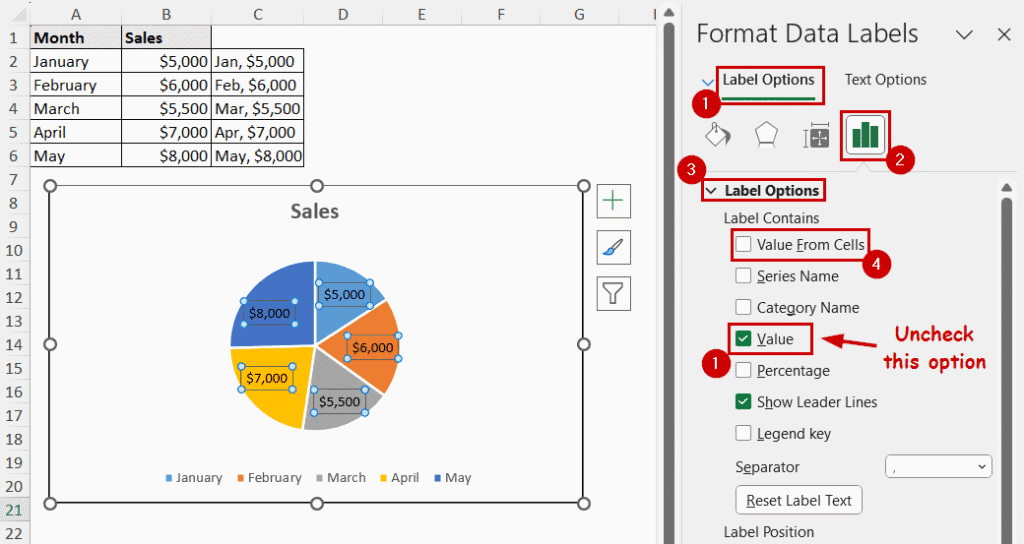 How to Add Data Labels in Excel Chart (4 Simple Methods) - Excel Insider