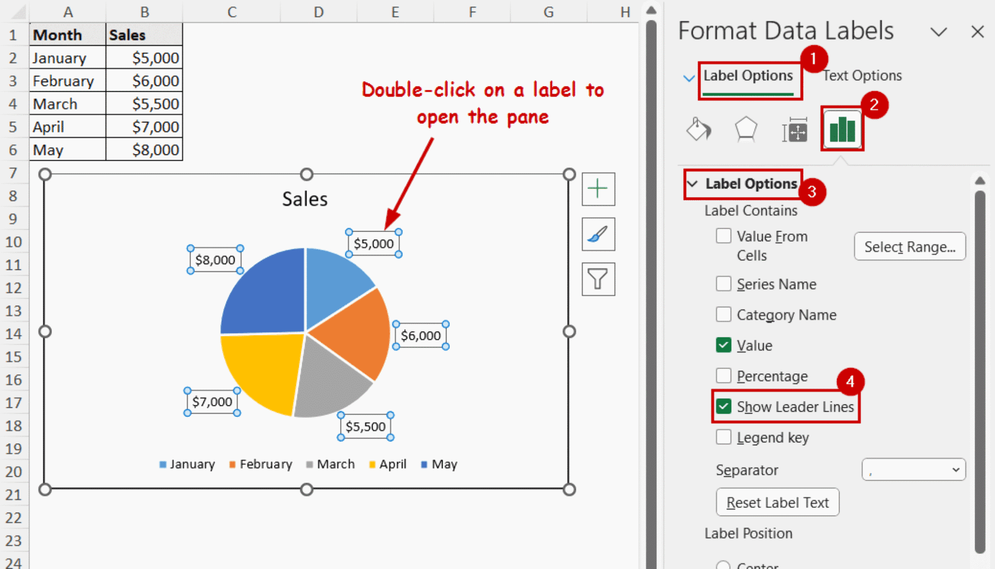 How To Format Data Labels In Excel (for 6 Different Parameters) - Excel 