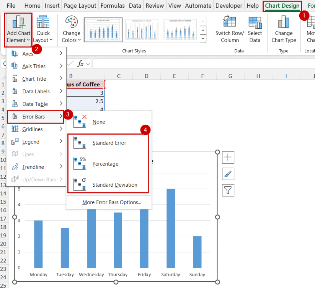 How to Add Error Bars in Excel (Including Custom Options) - Excel Insider