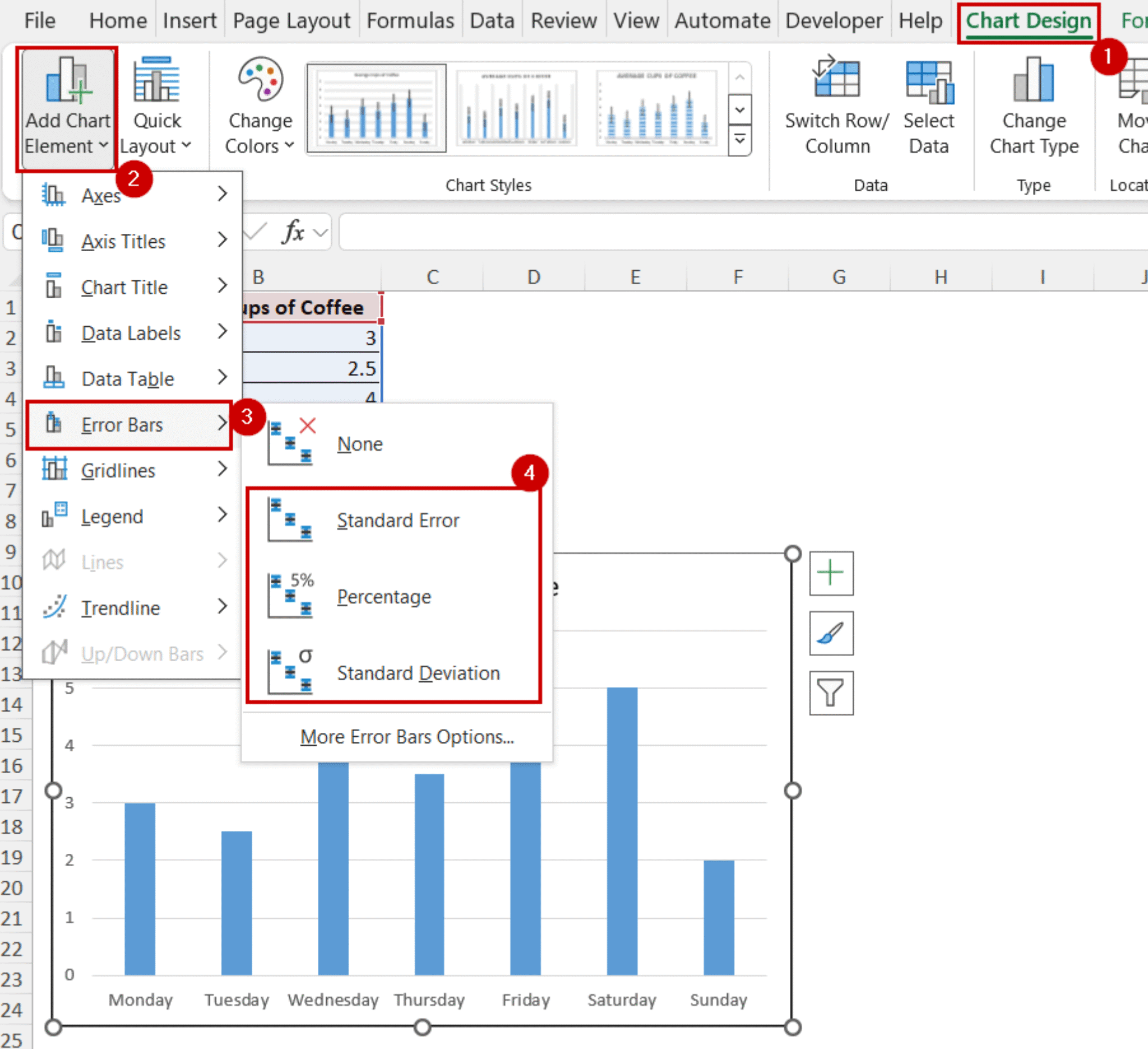 How to Add Error Bars in Excel (Including Custom Options) - Excel Insider