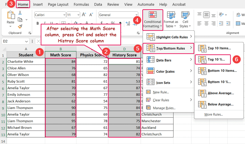 How to Apply Conditional Formatting to the Selected Cells (5 Ways ...