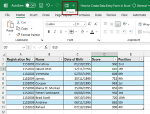How to Create Data Entry Form in Excel (Step-by-Step Guide) - Excel Insider
