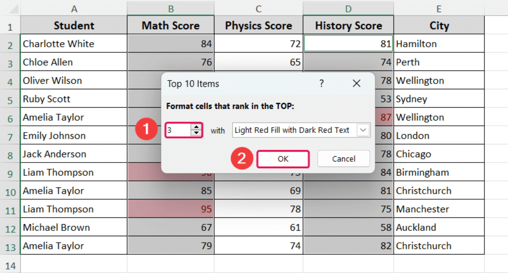 How to Apply Conditional Formatting to the Selected Cells (5 Ways) - Excel Insider