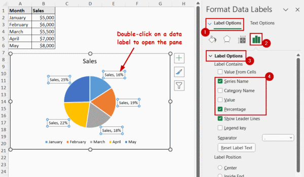 How to Format Data Labels in Excel (for 6 Different Parameters) - Excel ...