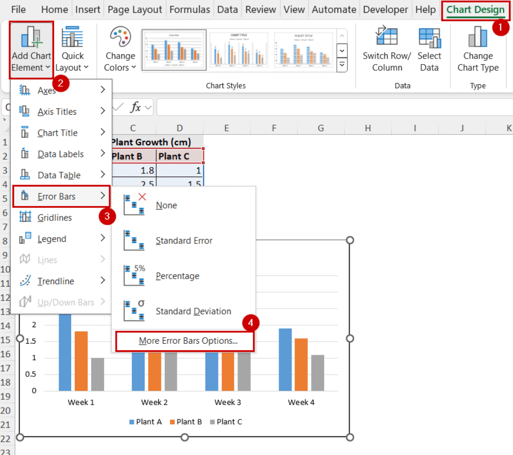 How to Add Individual Error Bars in Excel (Step-by-Step Guide) - Excel ...