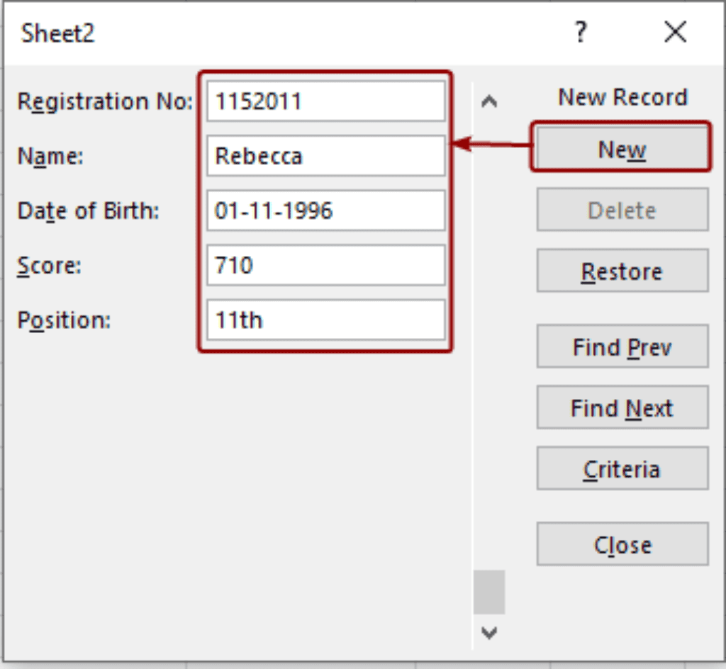 How to Create Data Entry Form in Excel (Step-by-Step Guide) - Excel Insider
