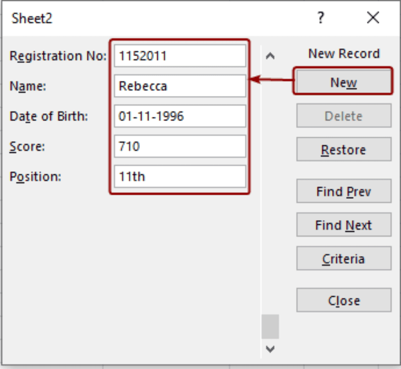 How to Create Data Entry Form in Excel (Step-by-Step Guide) - Excel Insider