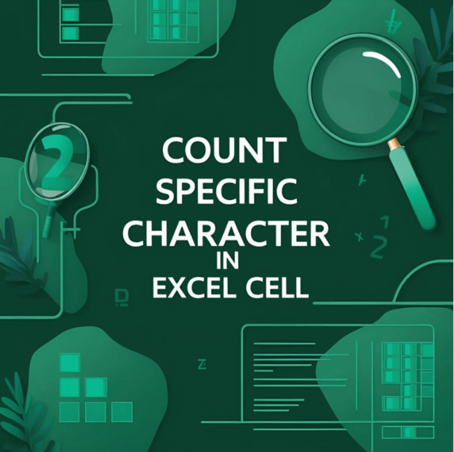 How to Count Specific Characters in a Column in Excel (2 Cases) - Excel Insider