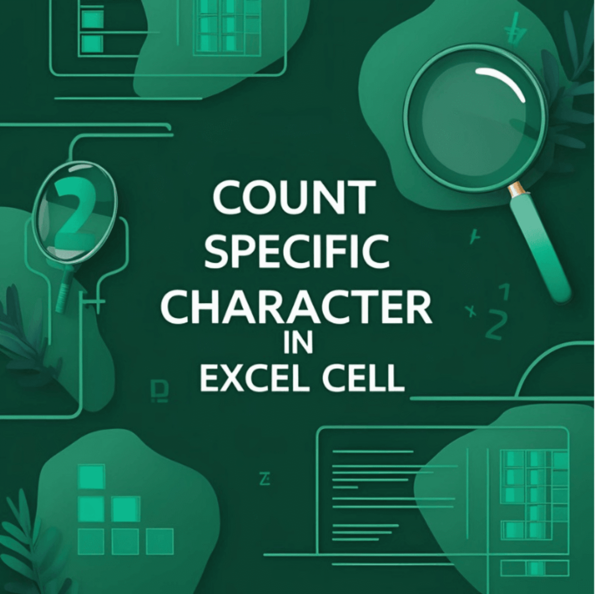 How to Count Specific Characters in a Column in Excel (2 Cases) - Excel Insider