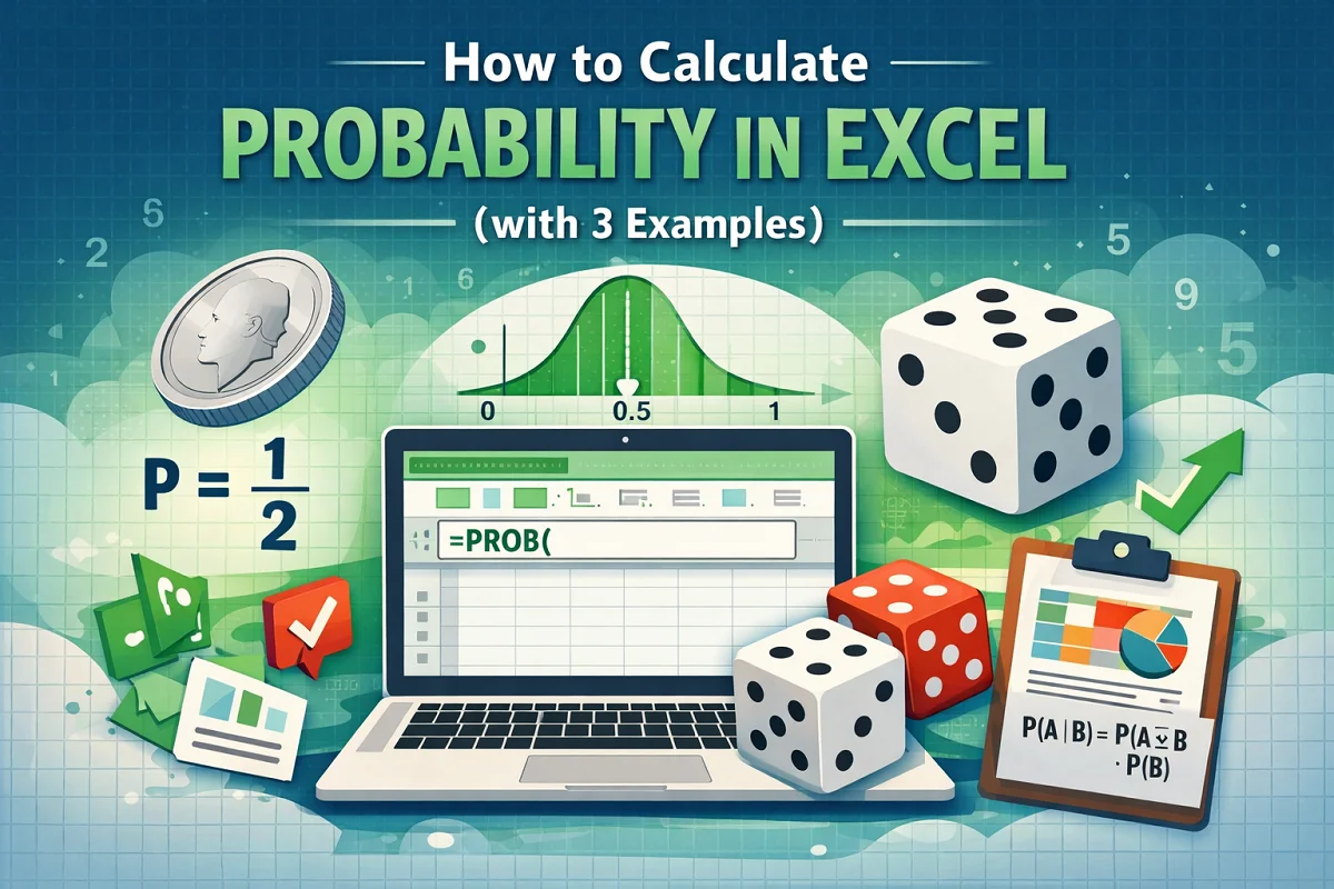 How to Calculate Probability in Excel (with 3 Examples) - Excel Insider