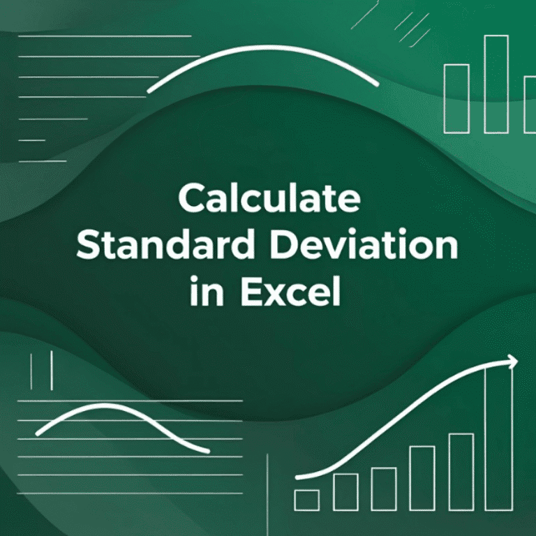 How to Calculate Mean and Standard Deviation in Excel - Excel Insider