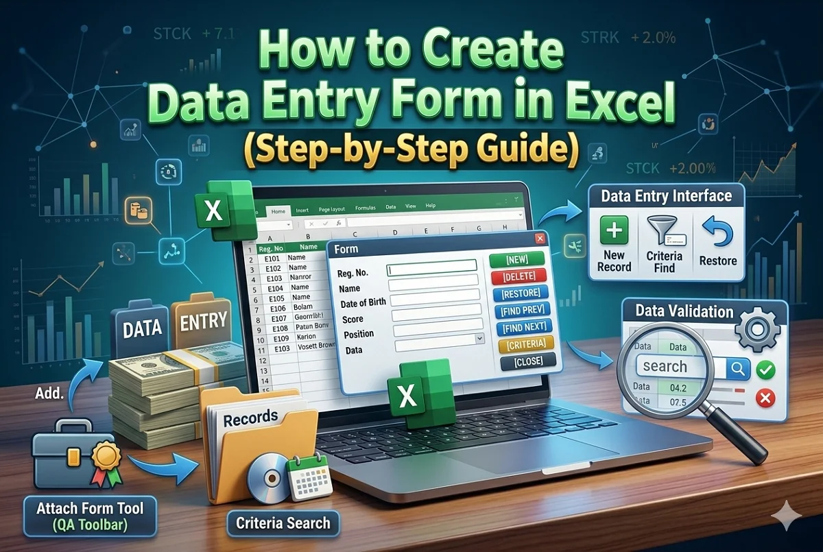 How to Create Data Entry Form in Excel (Step-by-Step Guide) - Excel Insider