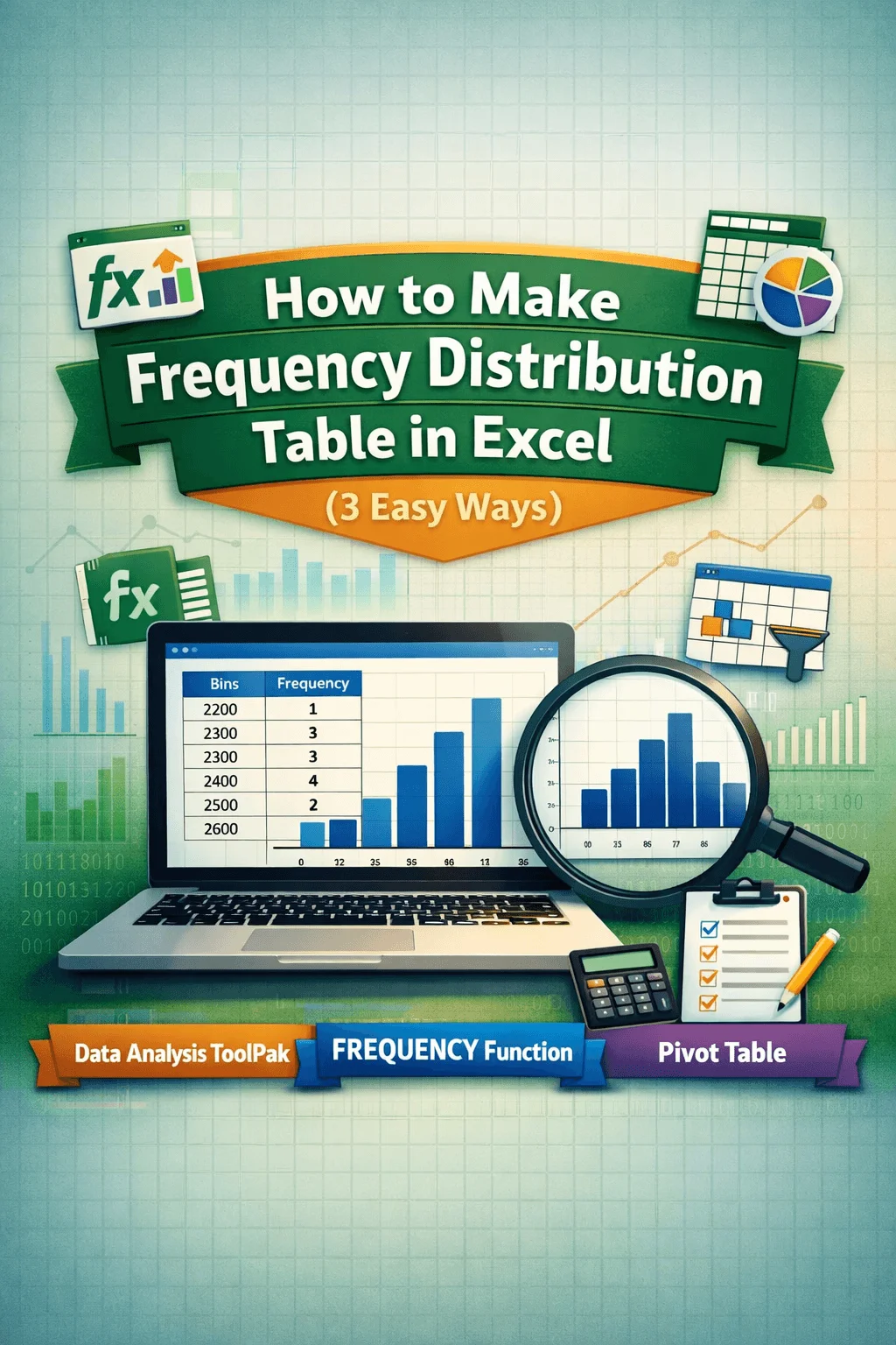 How to Make Frequency Distribution Table in Excel (3 Easy Ways) - Excel Insider