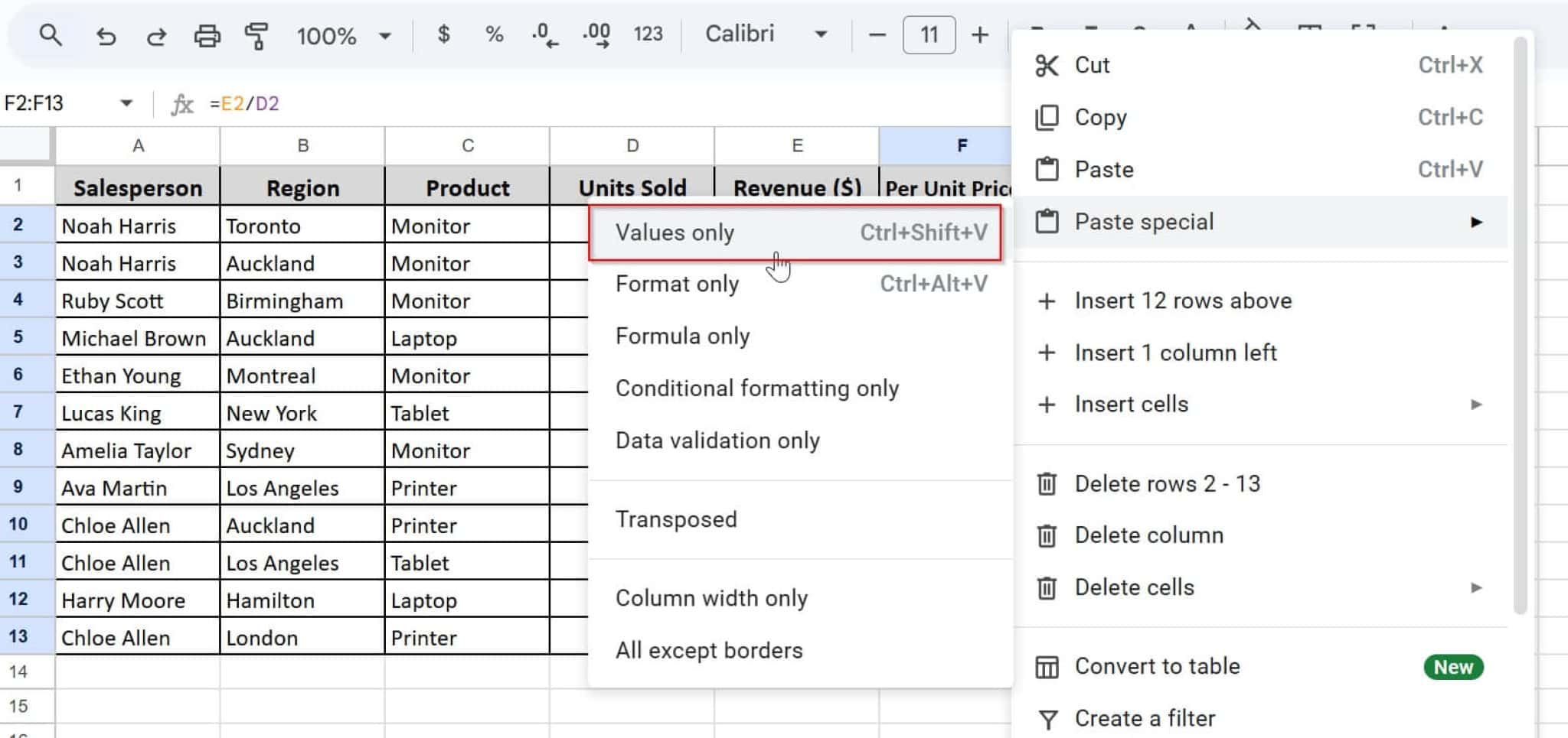 How to Remove Formula and Keep Value in Google Sheets - Excel Insider