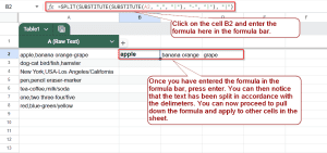 How to Split Text by Multiple Delimiters in Google Sheets - Excel Insider