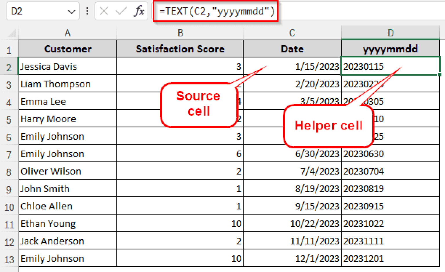 How to Convert Date to Text YYYYMMDD in Excel - Excel Insider