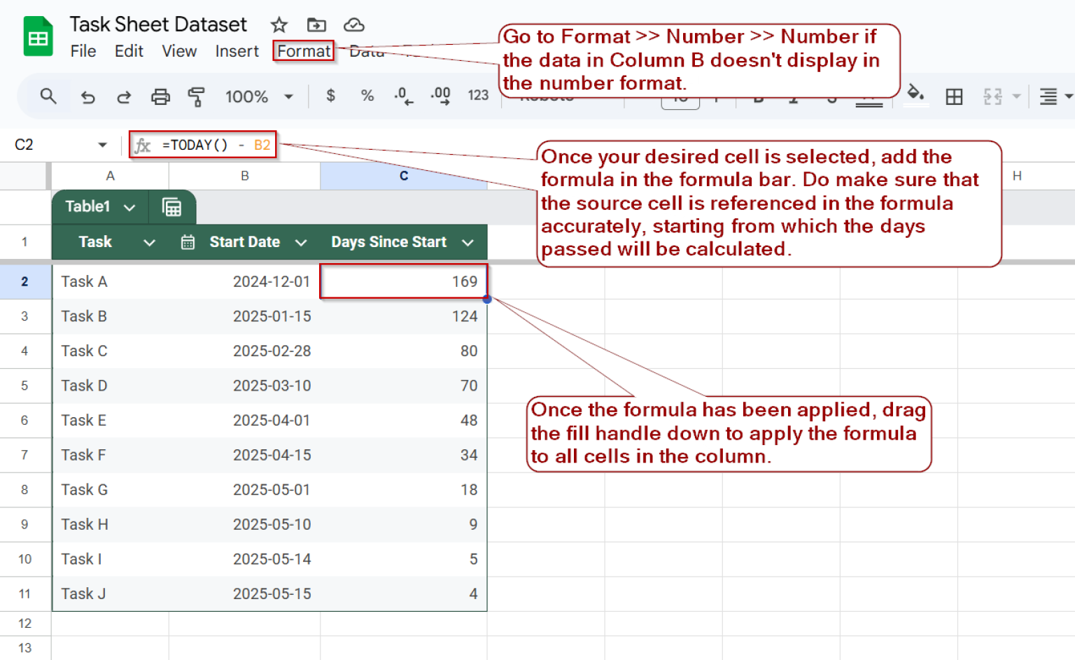How to Count Days from a Specific Date to Today in Google Sheets ...