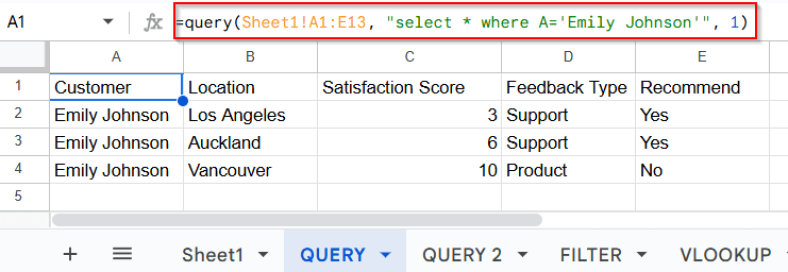 Pull Data From Another Tab Based on Criteria in Google Sheets - Excel Insider