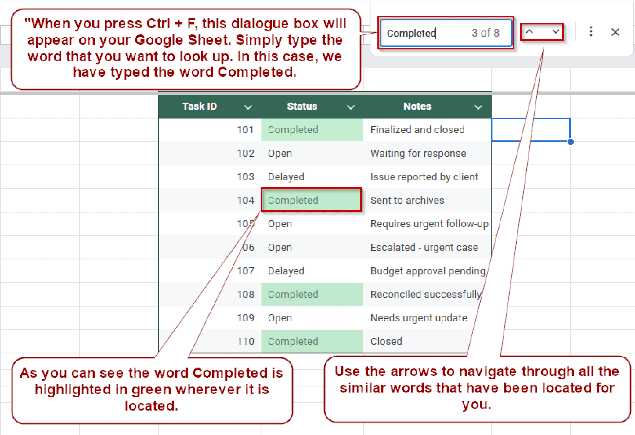 How to Search for Text in a Range in Google Sheets - Excel Insider