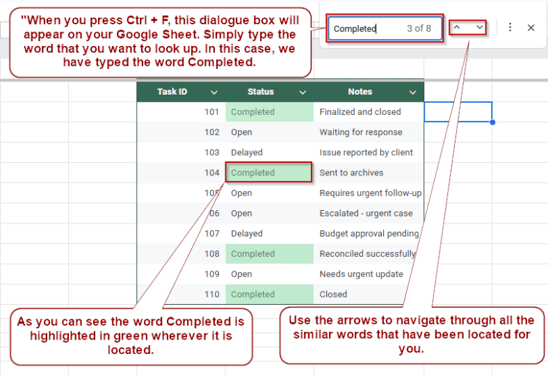 How to Search for Text in a Range in Google Sheets - Excel Insider