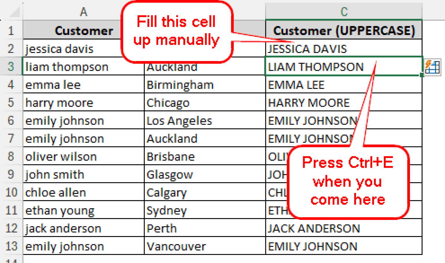 Change Lowercase to Uppercase in Excel Without a Formula - Excel Insider