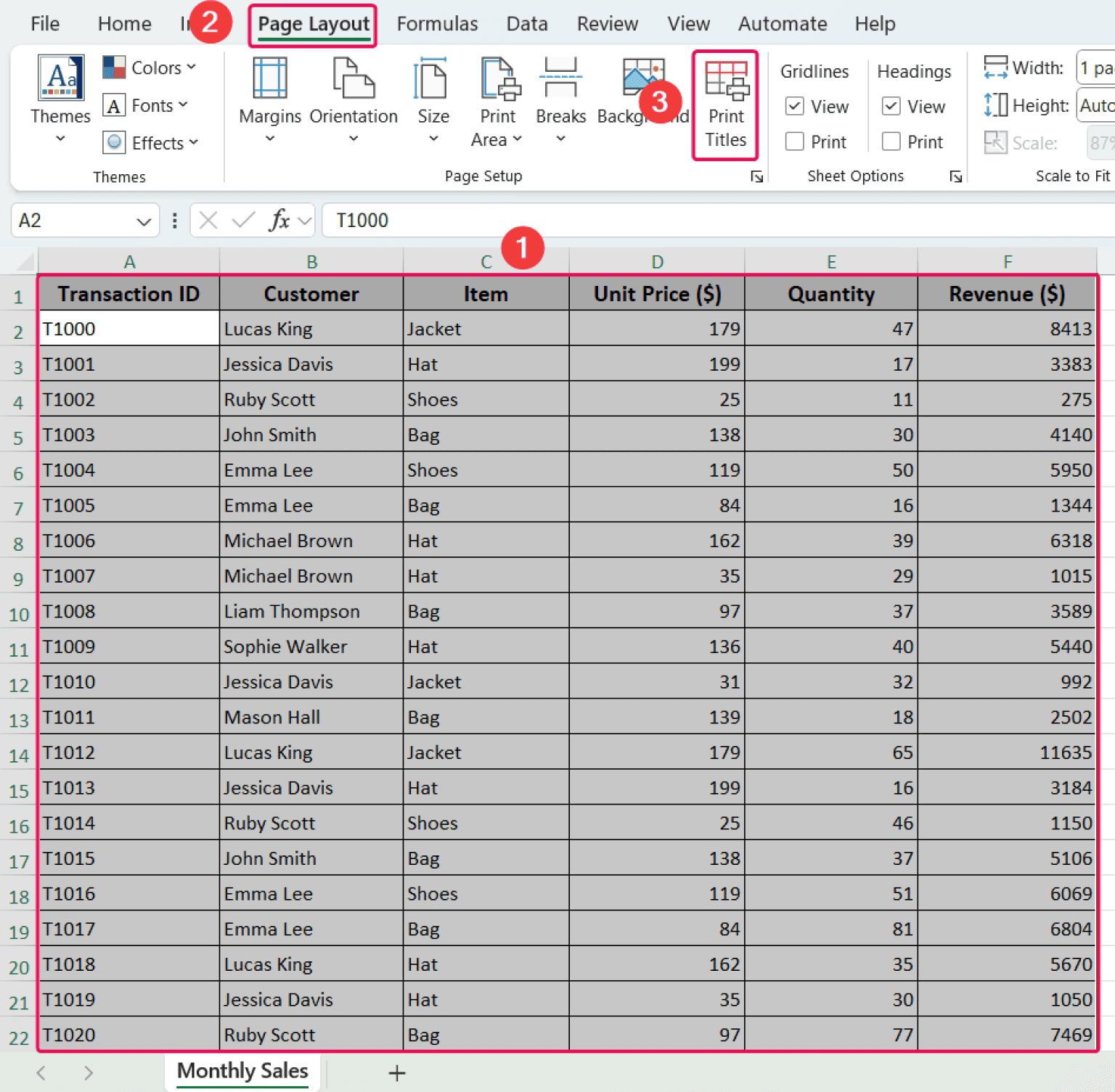 How To Print Excel Sheet With Rows And Columns 2 Simple Ways Excel Insider
