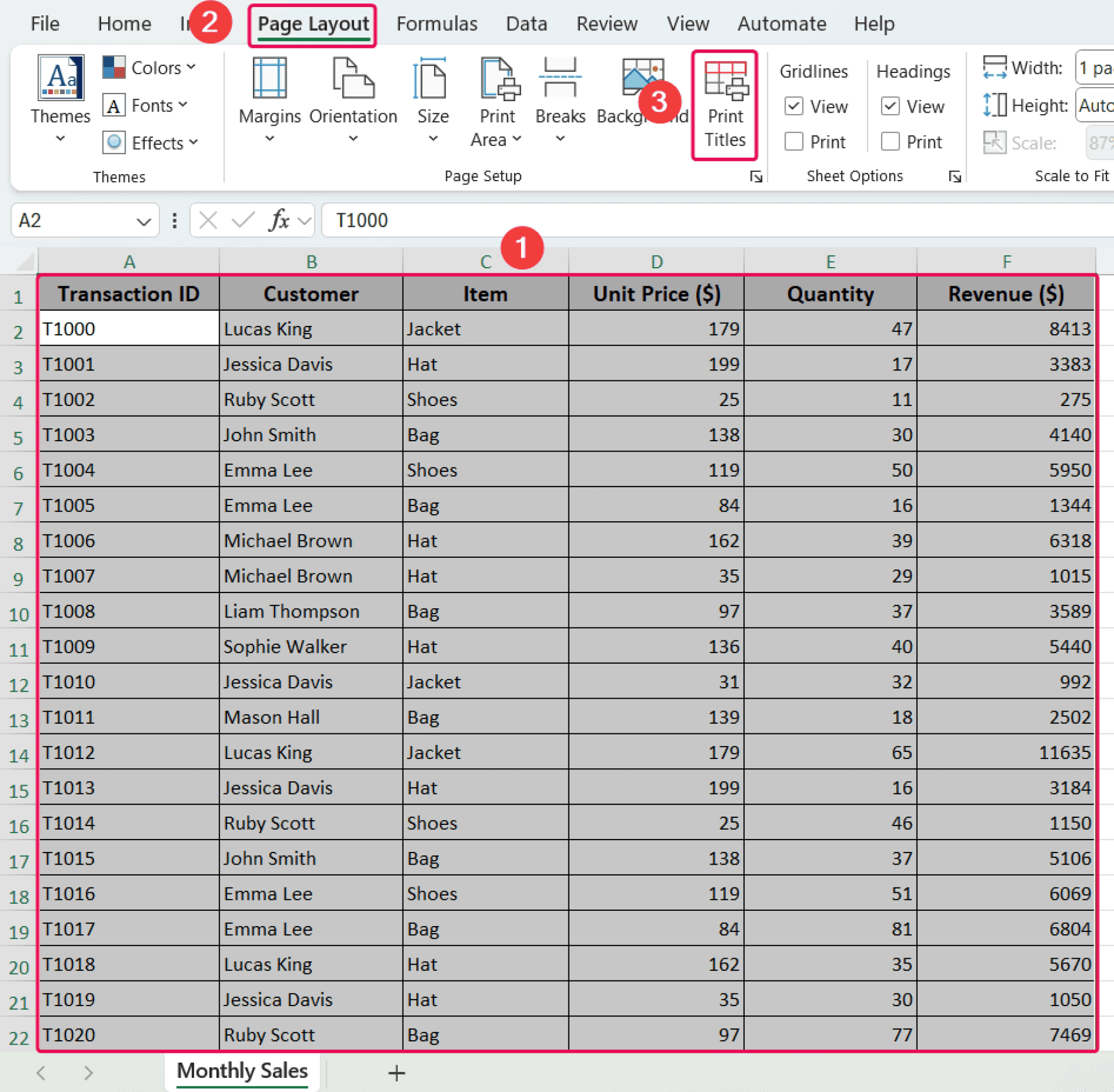 How to Print Excel Sheet with Rows and Columns: 2 Simple Ways! - Excel ...