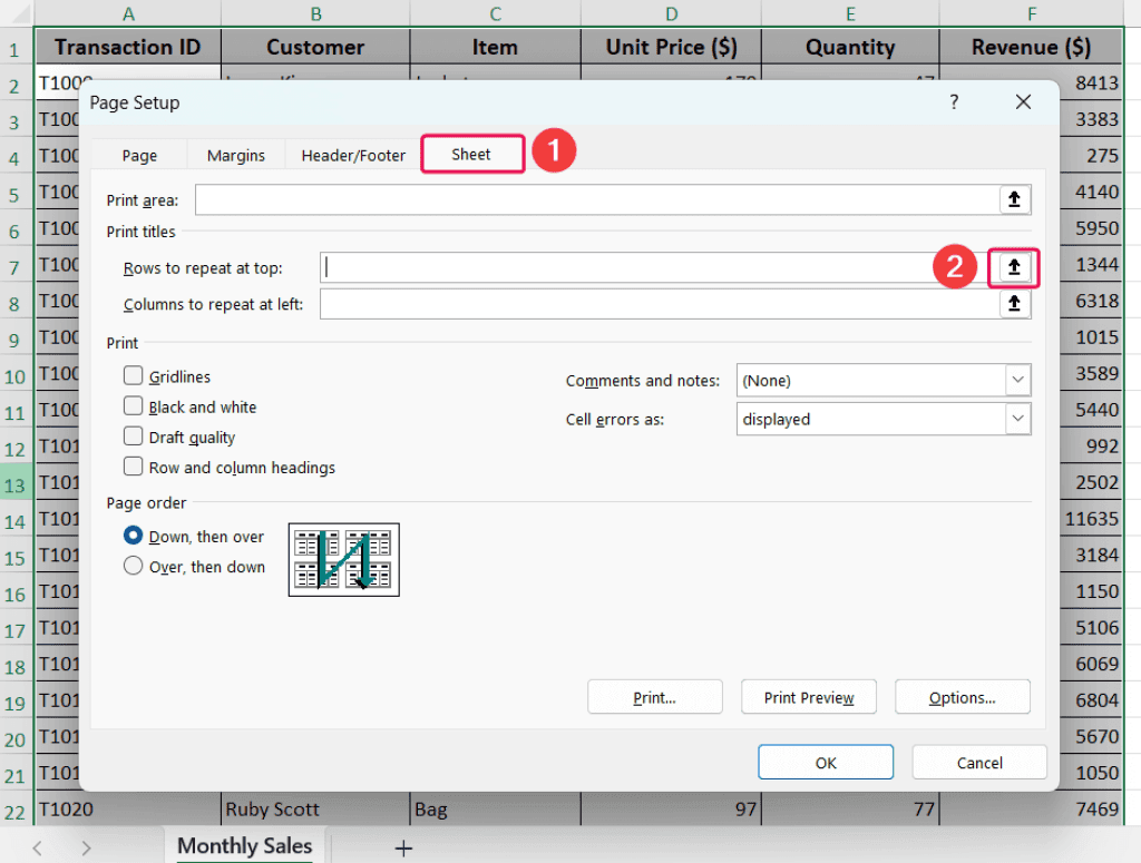 How to Print Excel Sheet with Rows and Columns: 2 Simple Ways! - Excel Insider