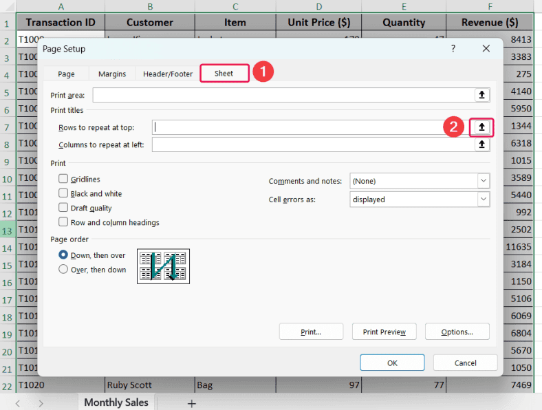 How to Print Excel Sheet with Rows and Columns: 2 Simple Ways! - Excel ...