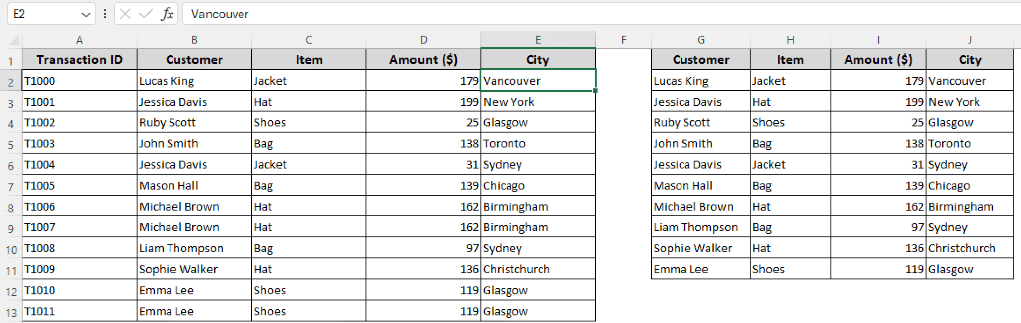 How to Remove Rows Containing Identical Transactions in Excel - Excel Insider