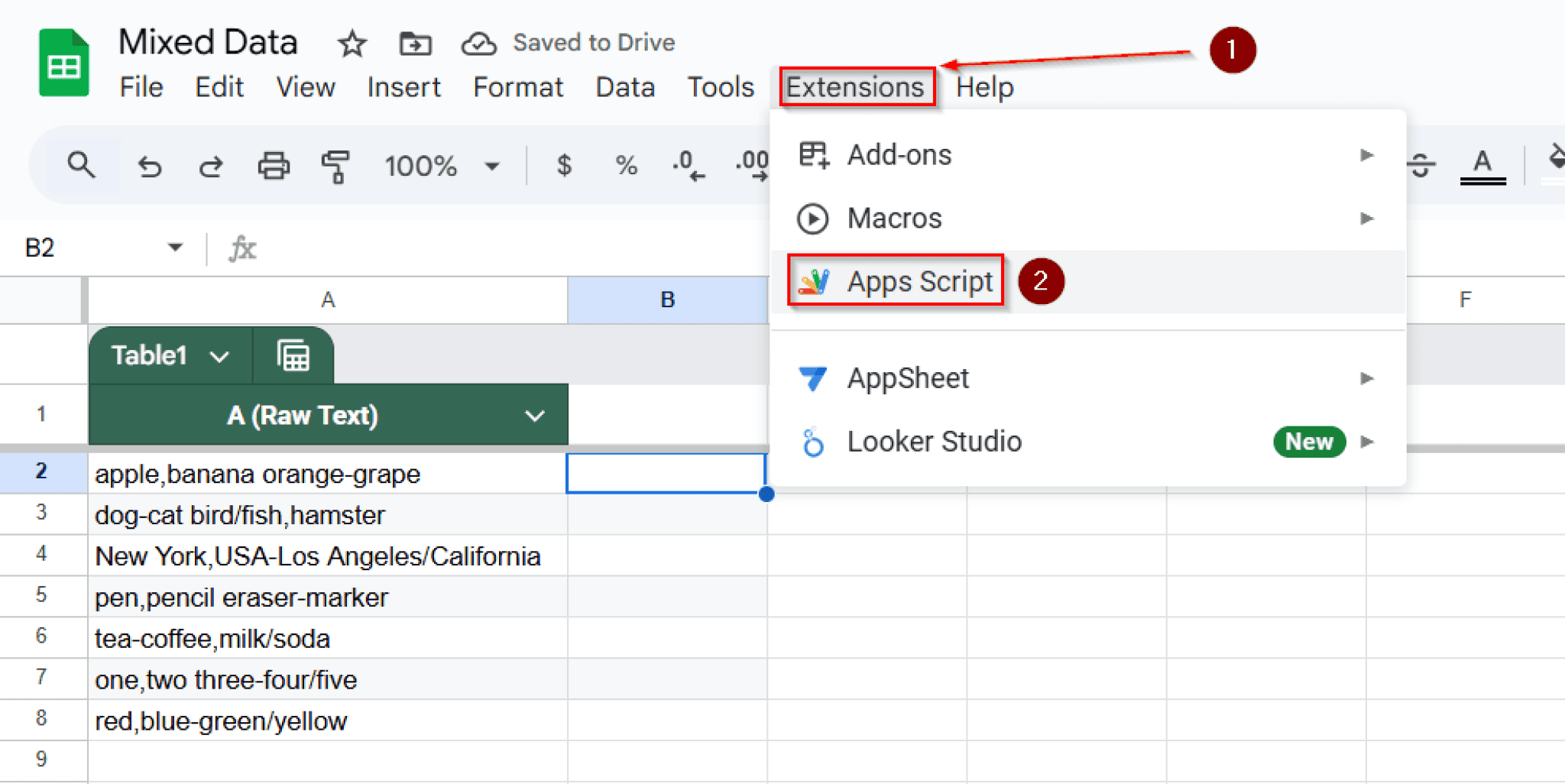 How to Split Text by Multiple Delimiters in Google Sheets - Excel Insider