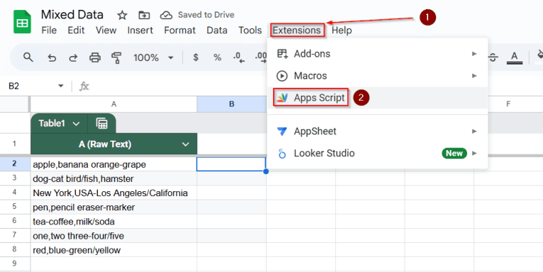 How to Split Text by Multiple Delimiters in Google Sheets - Excel Insider