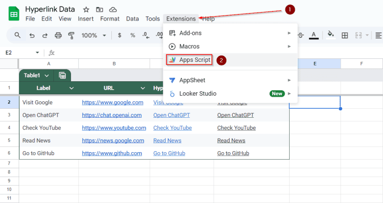 How to Extract a URL from a Hyperlink in Google Sheets - Excel Insider