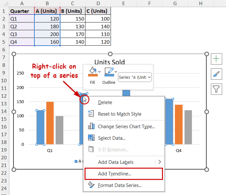 How To Add Multiple Trendlines In Excel Single And Different Series Excel Insider