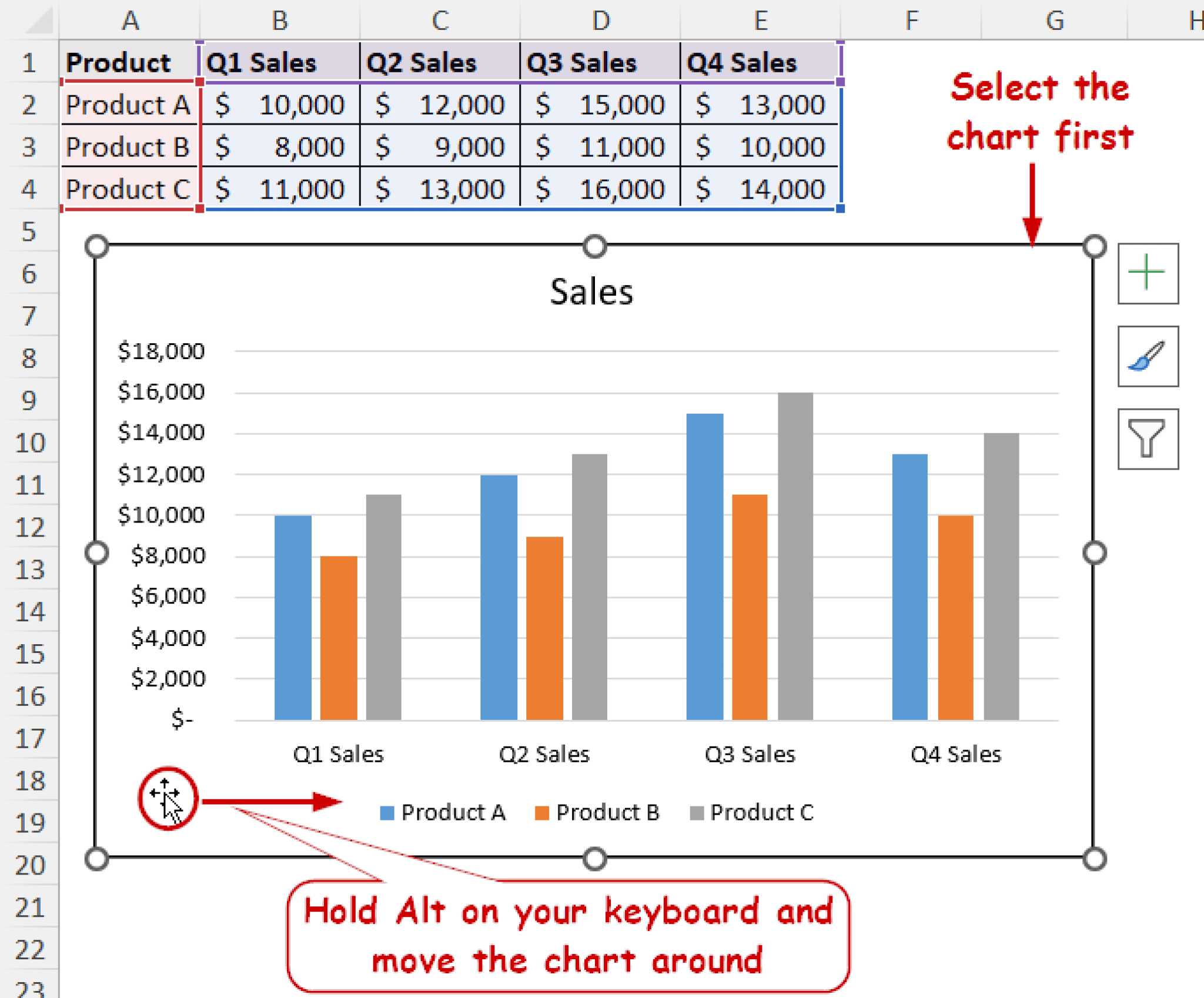 How to Left Align a Chart in Excel - Excel Insider