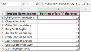 How to Find the Last Occurrence of a Character in a String in Excel - Excel Insider