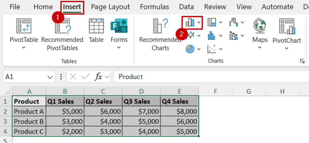 How to Select Data for a Chart in Excel (with Different Criteria ...