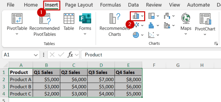 How To Select Data For A Chart In Excel (with Different Criteria 