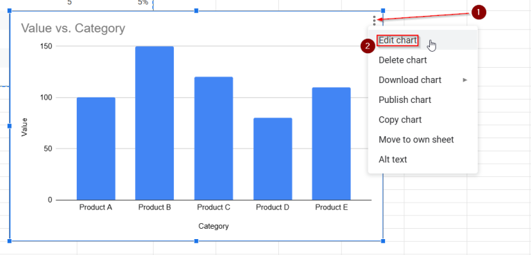 How to Add Error Bars to Charts in Google Sheets - Excel Insider