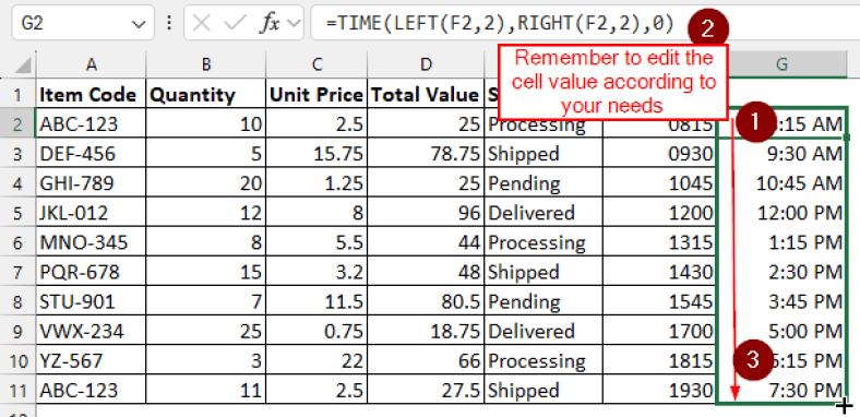 How to Convert Military Time to Standard Time in Excel (3 Ways) - Excel ...