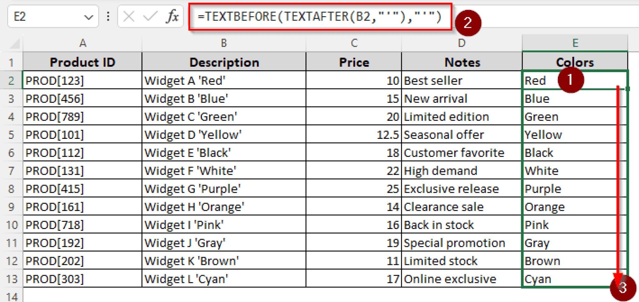 How to Extract Text Between Two Characters in Excel - Excel Insider