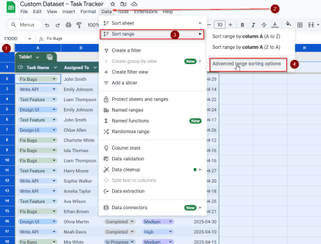 How to Sort by Date in Google Sheets (4 Easy Methods) - Excel Insider