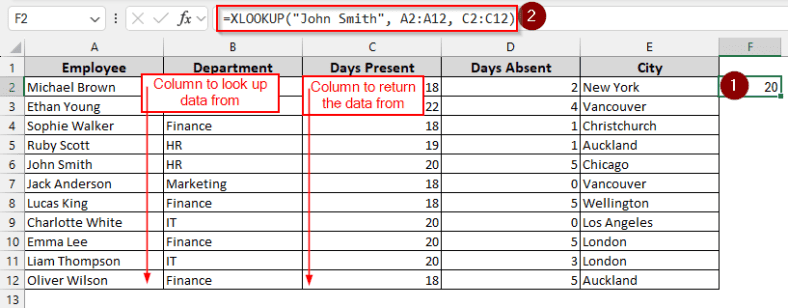 Lookup In One Column And Return Value Of Another Column In Excel Excel