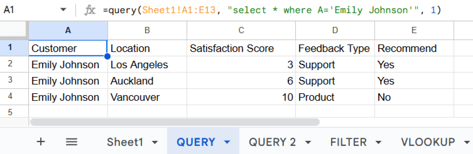 Pull Data From Another Tab Based on Criteria in Google Sheets - Excel Insider