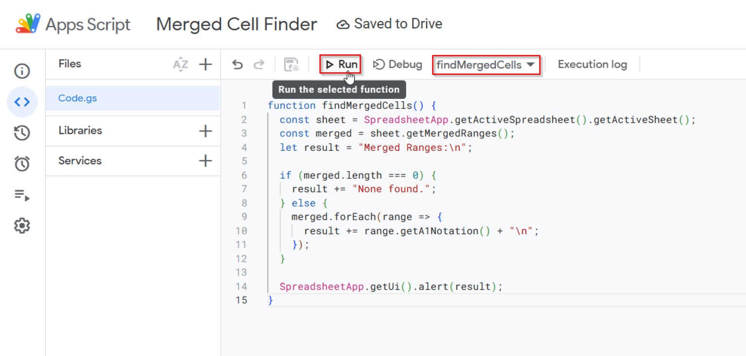 How to Find Merged Cells in Google Sheets (3 Simple Tricks) - Excel Insider